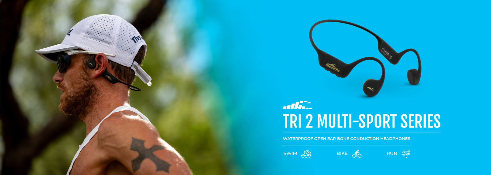 Waterproof Headsets for Triathletes: Swim, Bike & Run – H2O Audio